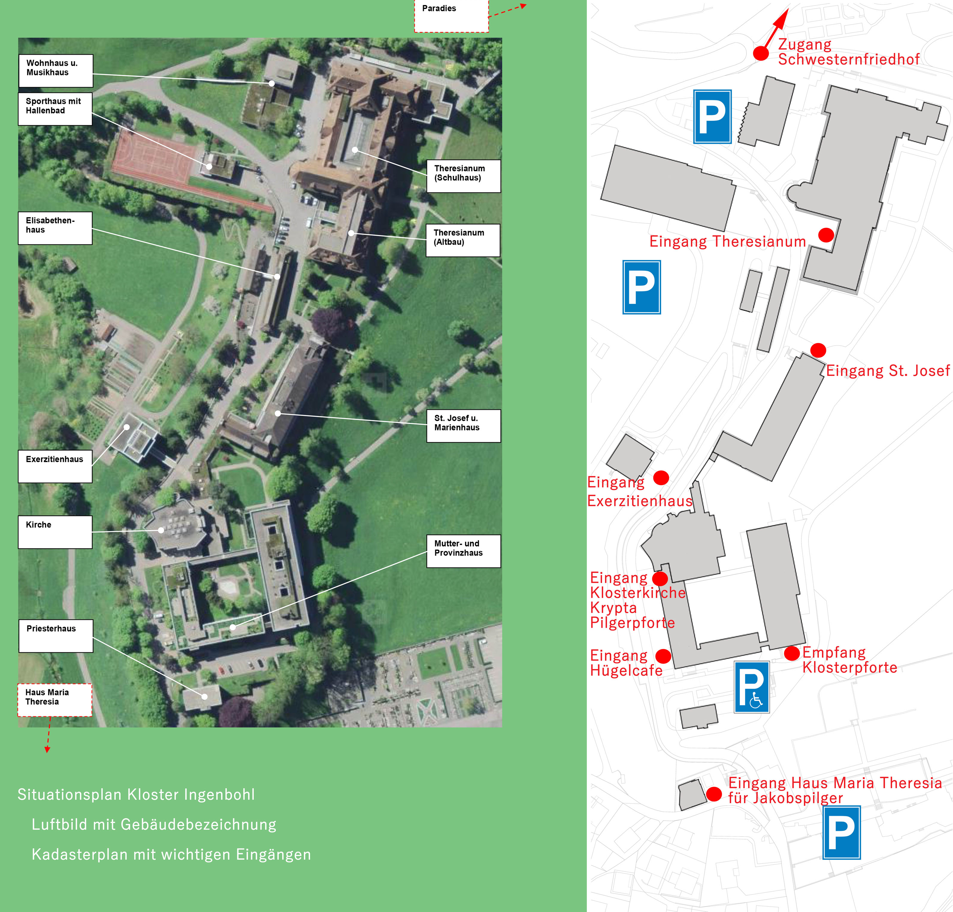 Situationsplan | Kloster Ingenbohl – Provinz Schweiz